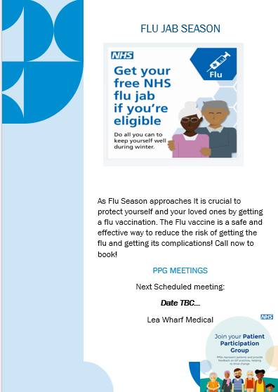 Patient Newsletters - Lea Wharf Medical